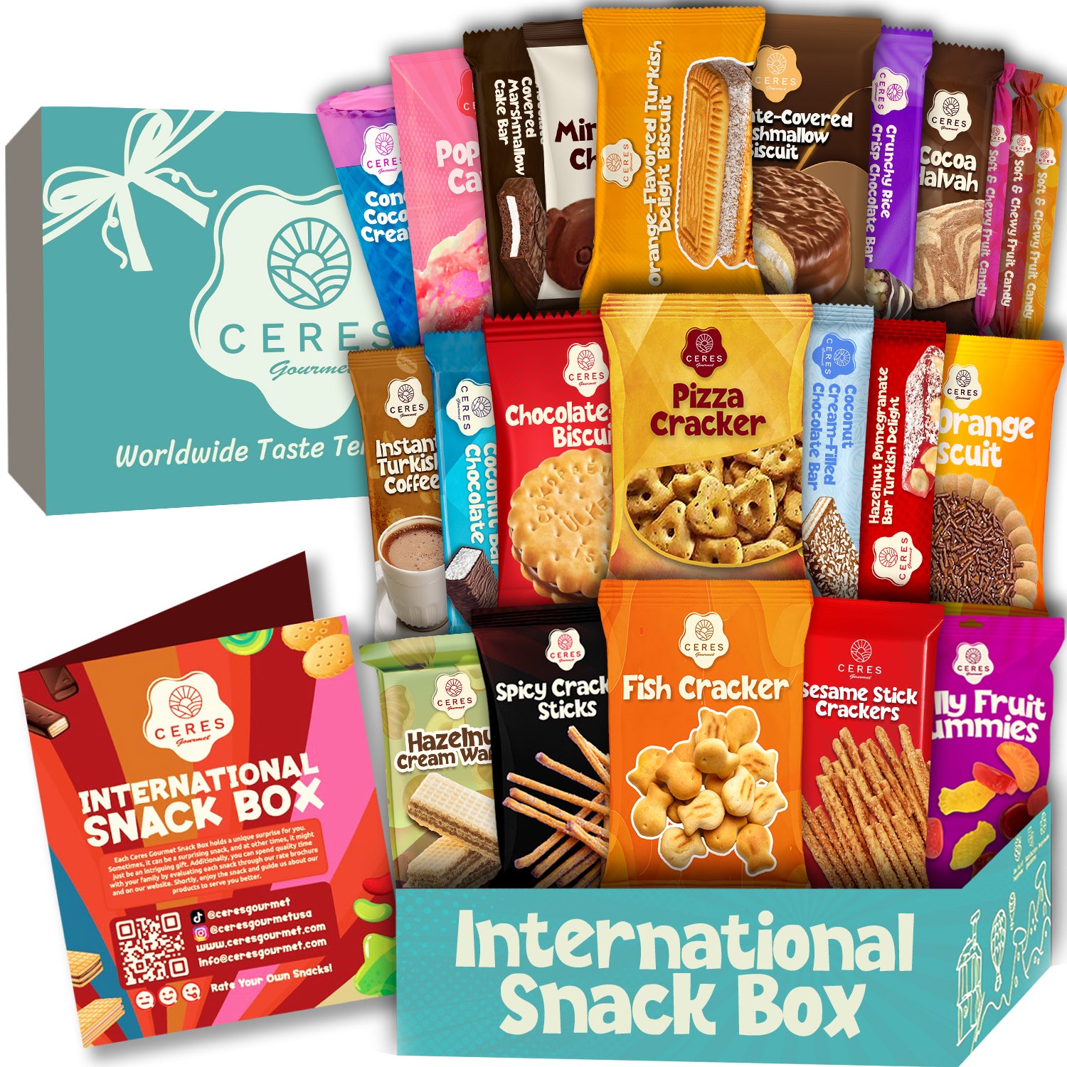 50-Pack Snack Boxes from Around the World – Ceres Gourmet